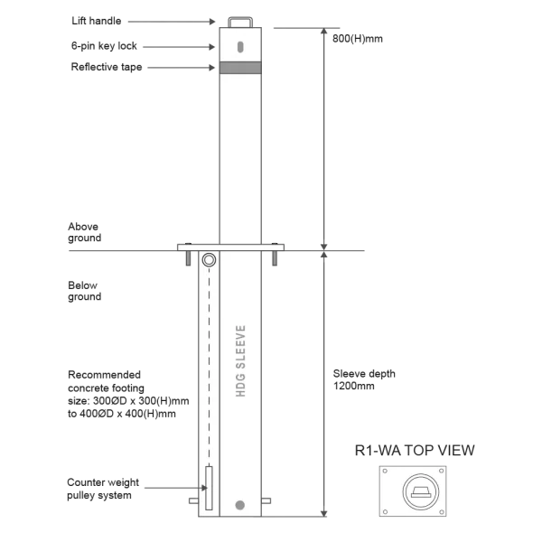 Retractable Bollards • Ramguard Bollards
